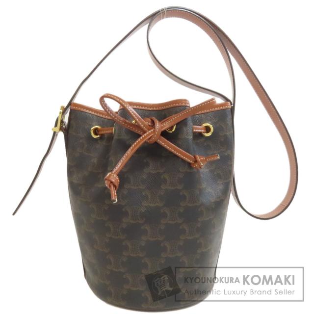 セリーヌ CELINE  ロングショルダー マカダム  ショルダーバッグ PVC レディース  中古