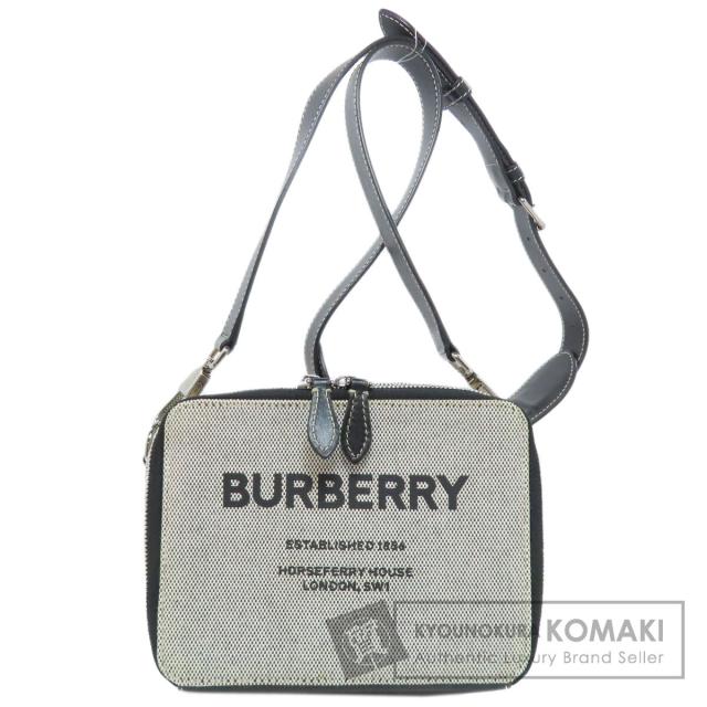 バーバリー BURBERRY  ロゴ  ショルダーバッグ キャンバス レディース  中古