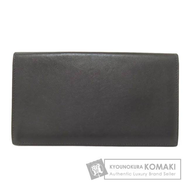 エルメス HERMES  シチズンツイルロング シルクイン  長財布（小銭入れなし） カーフ 中古