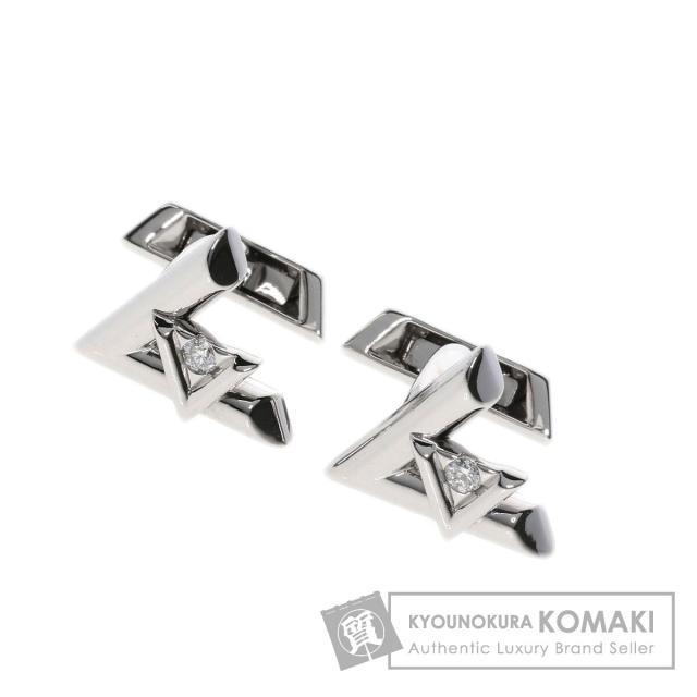 ルイヴィトン LOUIS VUITTON  ヴォルトワン ダイヤモンド  カフス K18ホワイトゴールド メンズ  中古
