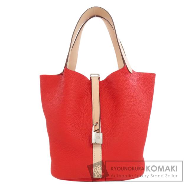 エルメス HERMES  ピコタンロックMM タッチ シルバー金具  ハンドバッグ トリヨン 中古