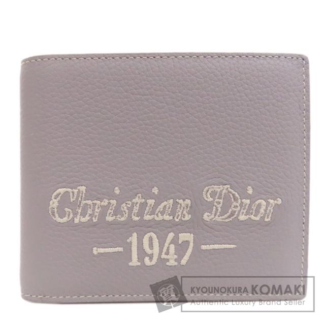 クリスチャンディオール CHRISTIAN DIOR  ロゴ  二つ折り財布（小銭入れあり） レザー 中古