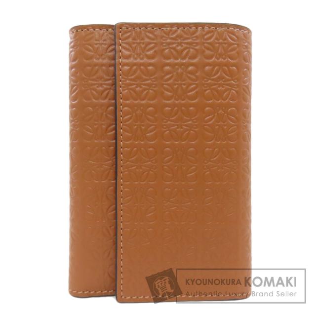 ロエベ LOEWE  リピート バーティカル ウォレット スモール  二つ折り財布（小銭入れあり） 中古