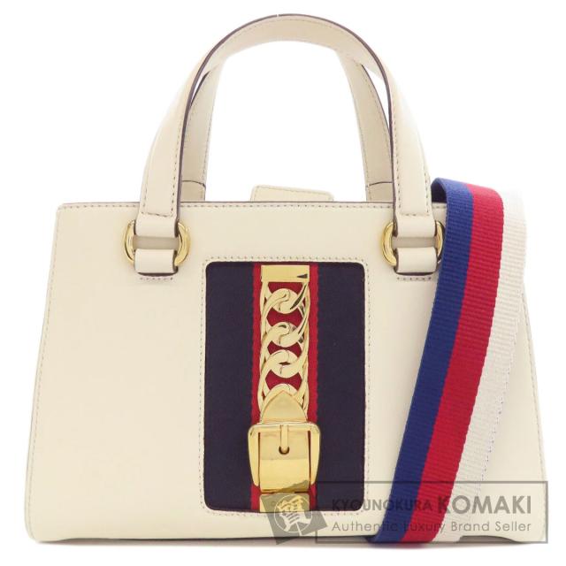 グッチ GUCCI 460881  シルヴィ 2WAY  ハンドバッグ カーフ レディース  中古