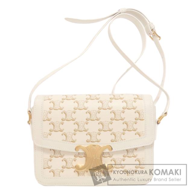 セリーヌ CELINE  ティーン トリオンフ  ショルダーバッグ PVC レディース  中古