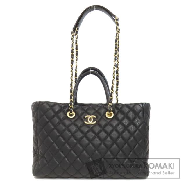 シャネル CHANEL  マトラッセ チェーンショルダー ゴールド金具  トートバッグ グレインド 中古