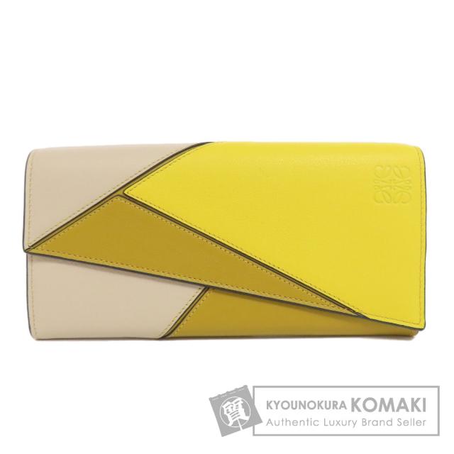 ロエベ LOEWE  パズル  長財布（小銭入れあり） カーフ レディース  中古