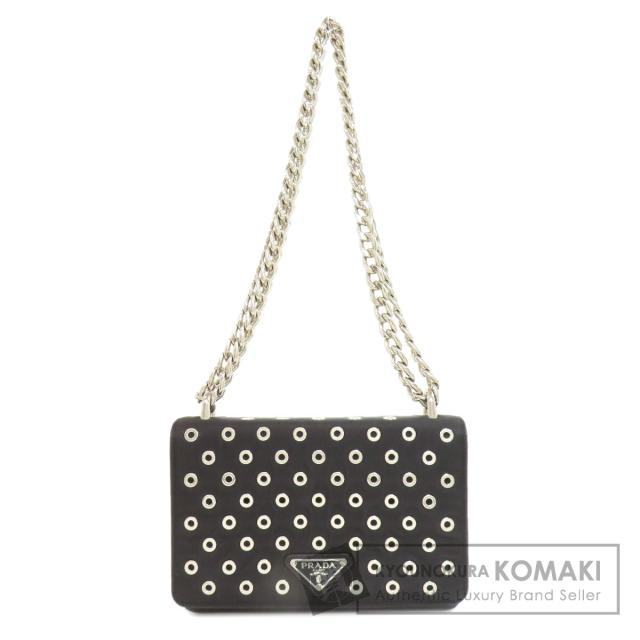 プラダ PRADA  チェーンショルダー  ショルダーバッグ カーフ レディース  中古