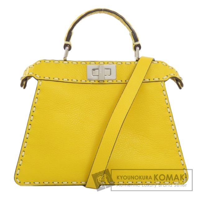 フェンディ FENDI  ピーカブー アイシーユー セレリア 2WAY  ハンドバッグ カーフ レディース 中古