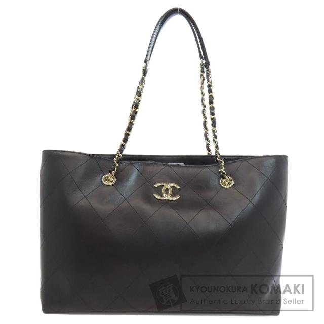 シャネル CHANEL  チェーントート ゴールド金具  トートバッグ カーフ レディース  中古