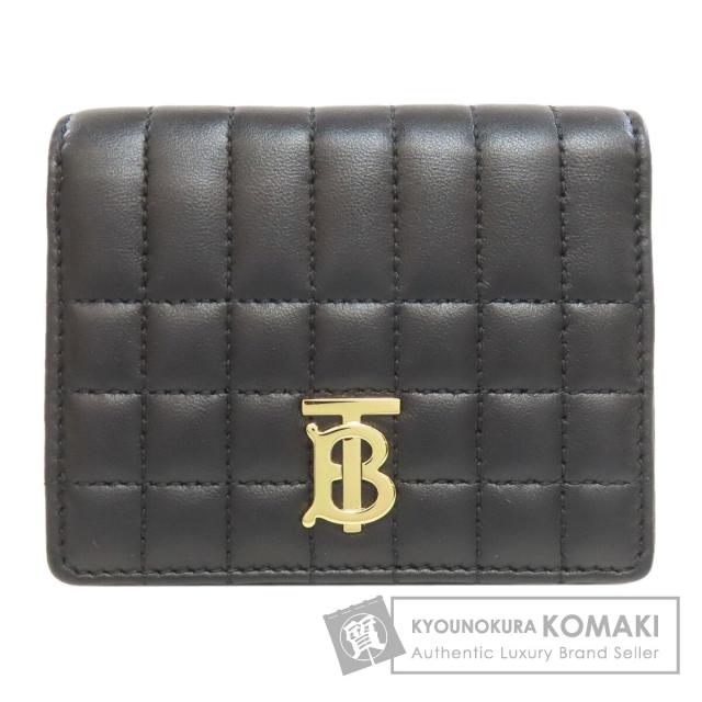 バーバリー BURBERRY  ローラ TBロゴ  二つ折り財布（小銭入れあり） レザー レディース  中古