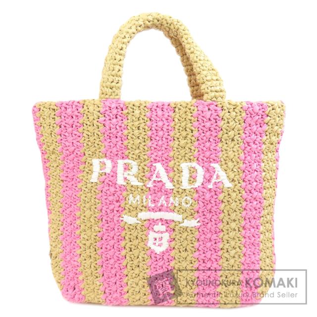 プラダ PRADA  スモールクロシェ  ハンドバッグ ビスコース レディース  中古