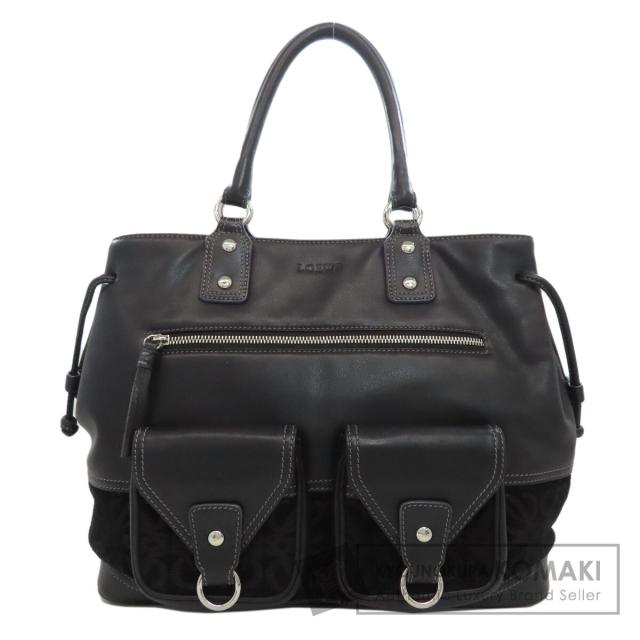 ロエベ LOEWE  ロゴ  ハンドバッグ レザー レディース  中古