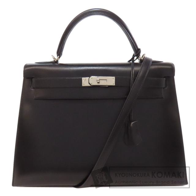 エルメス HERMES  ケリー32 外縫い シルバー金具  ハンドバッグ ボックスカーフ レディース  中古