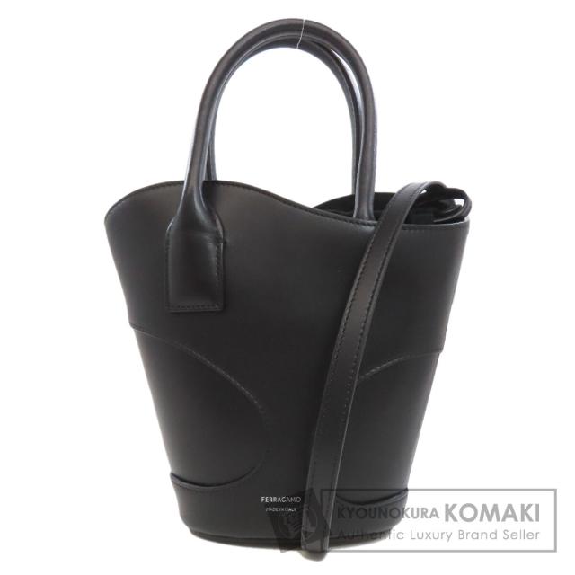 サルヴァトーレフェラガモ Salvatore Ferragamo  カットアウト 2WAY  ハンドバッグ カーフ 中古