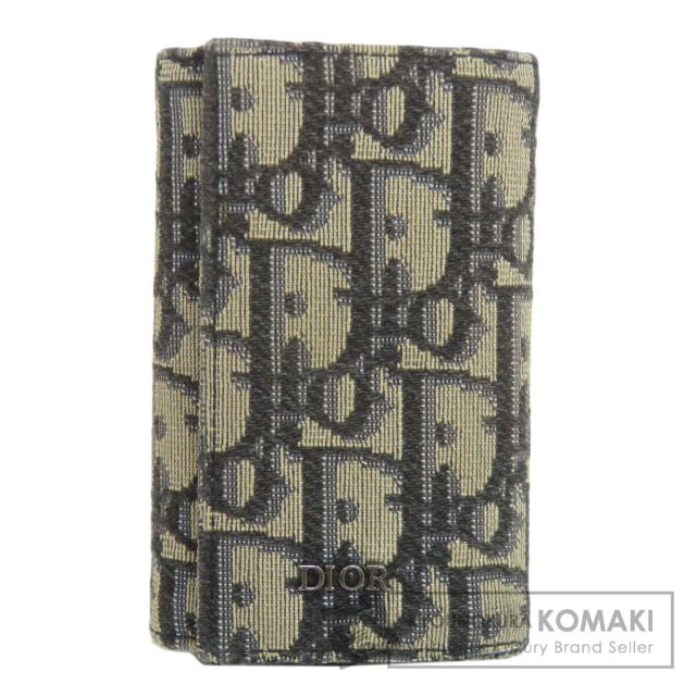 クリスチャンディオール CHRISTIAN DIOR  トロッター柄  キーケース キャンバス レディース  中古