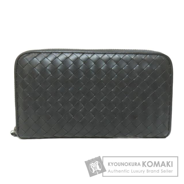 ボッテガヴェネタ BOTTEGA VENETA  イントレチャート  長財布（小銭入れあり） レザー 中古