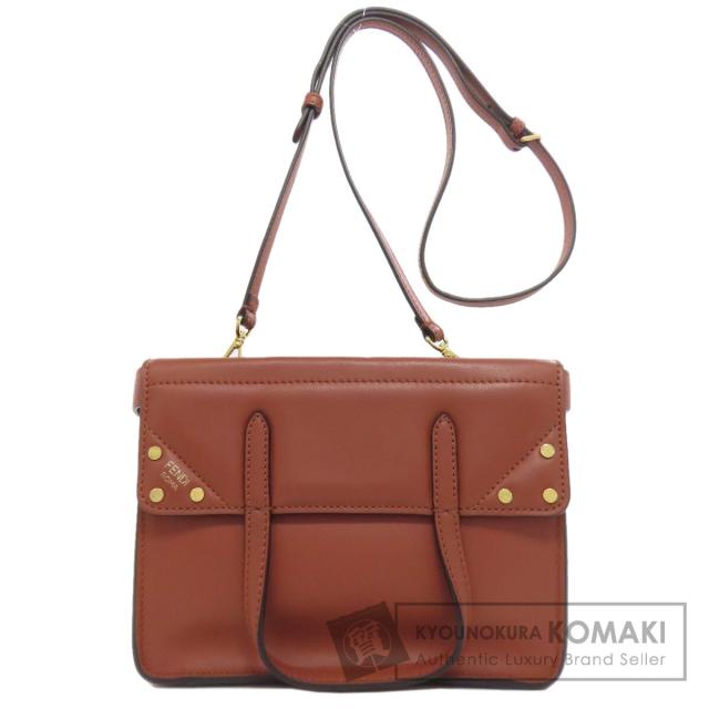 フェンディ FENDI  フリップ スモール 2WAY  ショルダーバッグ カーフ レディース  中古