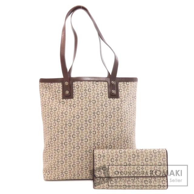 セリーヌ CELINE  Cマカダム 財布付き  トートバッグ キャンバス レディース  中古