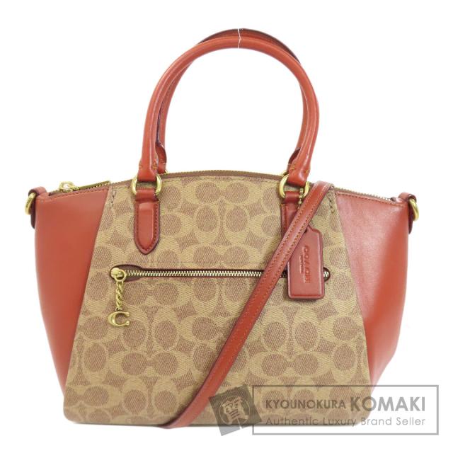 コーチ COACH F79364  エリス サッチェル シグネチャー 2WAY  ハンドバッグ PVC レディース  中古