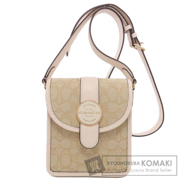 コーチ COACH C8321  ノース サウス ロニー クロスボディ シグネチャー  ショルダーバッグ 中古