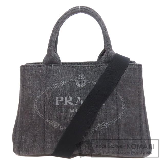 プラダ PRADA  カナパ 2WAY  ハンドバッグ デニム レディース  中古