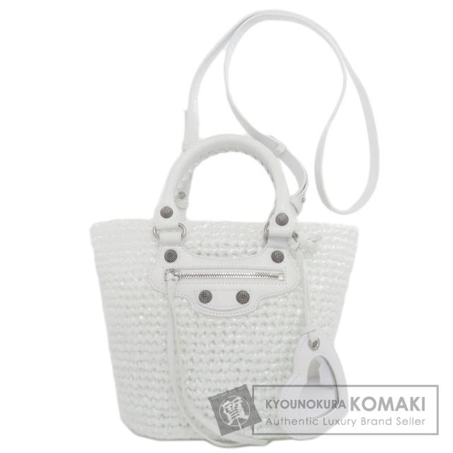 バレンシアガ BALENCIAGA 786187  ル カゴール パニエ 2WAY  ハンドバッグ ポリプロピレン 中古