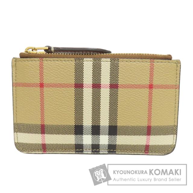 バーバリー BURBERRY  ノバチェック  ケース レザー レディース  中古