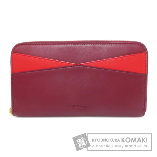 ボッテガヴェネタ BOTTEGA VENETA  ラウンドファスナー  長財布（小銭入れあり） カーフ 中古
