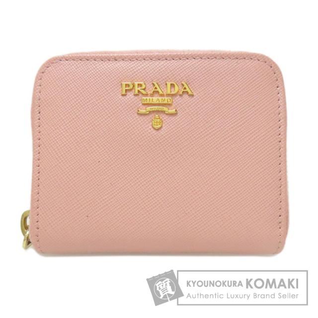 プラダ PRADA  サフィアーノ ロゴ金具  ケース レザー レディース  中古