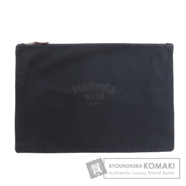 エルメス HERMES  ロゴ  アクセサリーポーチ コットン レディース  中古