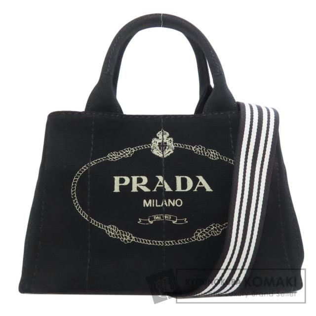 プラダ PRADA  カナパミニ 2WAY  ハンドバッグ キャンバス レディース  中古