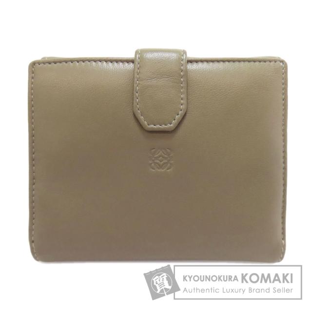 ロエベ LOEWE  アナグラム  二つ折り財布（小銭入れあり） ラムスキン レディース  中古