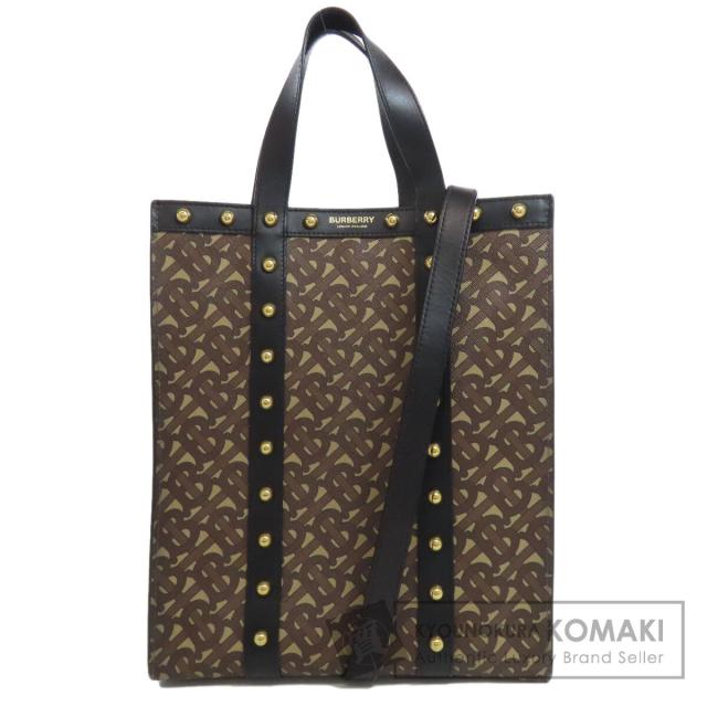 バーバリー BURBERRY  TBロゴ 2WAY  トートバッグ PVC レディース  中古