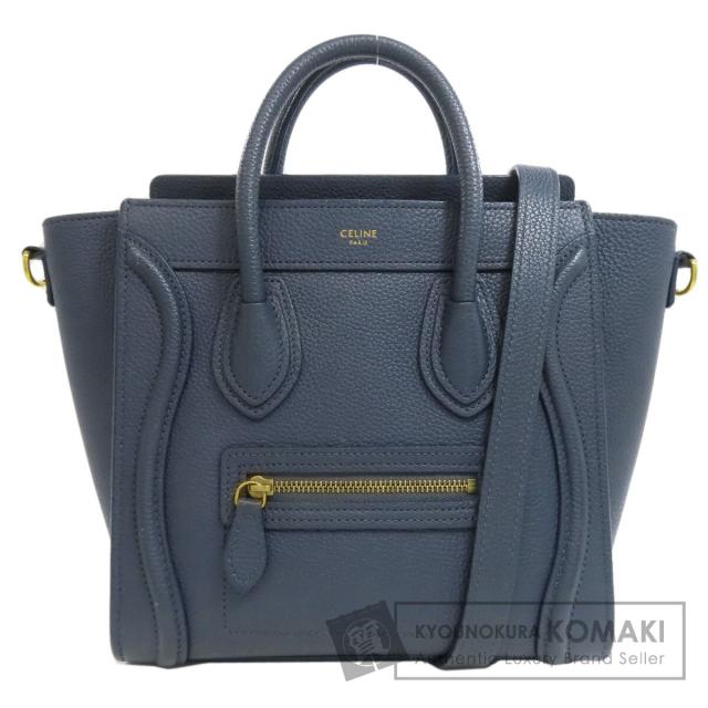 セリーヌ CELINE  ラゲージナノ 2WAY  ハンドバッグ カーフ レディース  中古