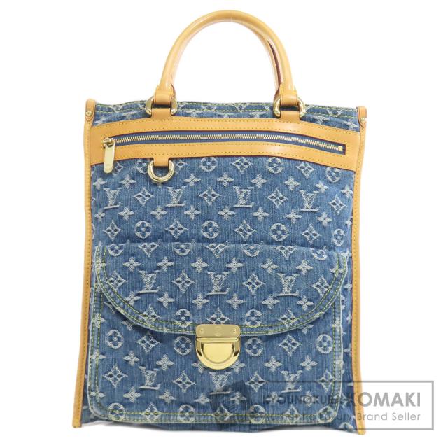 ルイヴィトン LOUIS VUITTON M95018  フラットショッパー  トートバッグ モノグラムデニム 中古