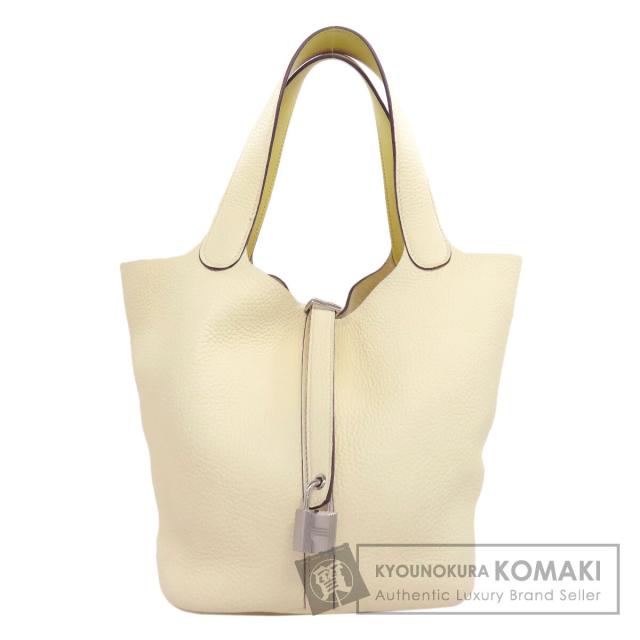 エルメス HERMES  ピコタンロックMM シルバー金具  ハンドバッグ トリヨンクレマンス 中古