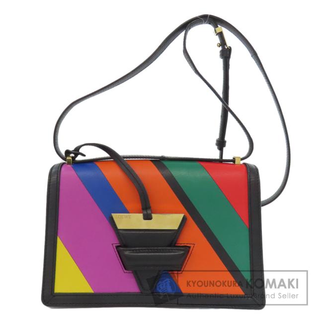 ロエベ LOEWE  バルセロナ クリスマスコレクション  ショルダーバッグ レザー レディース  中古