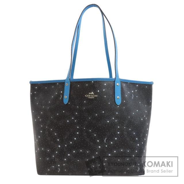 コーチ COACH F29131  リバーシブルトート　スターモチーフ  トートバッグ PVC レディース  中古