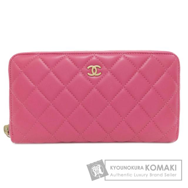シャネル CHANEL  マトラッセ ココマーク ゴールド金具  長財布（小銭入れあり） 中古