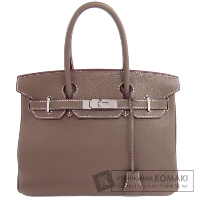 エルメス HERMES  バーキン30 エトープ シルバー金具  ハンドバッグ トリヨン レディース  中古