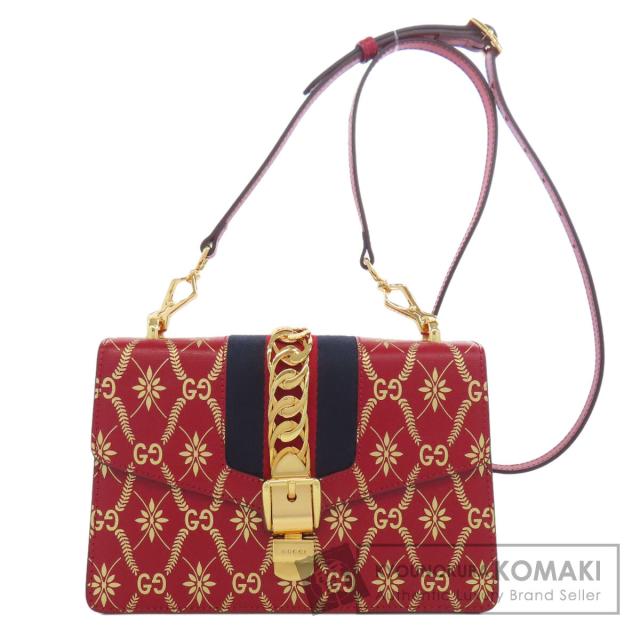 グッチ GUCCI 524405  シルヴィ GG  ショルダーバッグ レザー レディース  中古