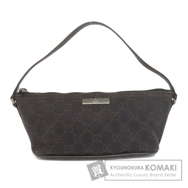 グッチ GUCCI 07198  GG柄 アクセサリーポーチ  ハンドバッグ キャンバス レディース  中古