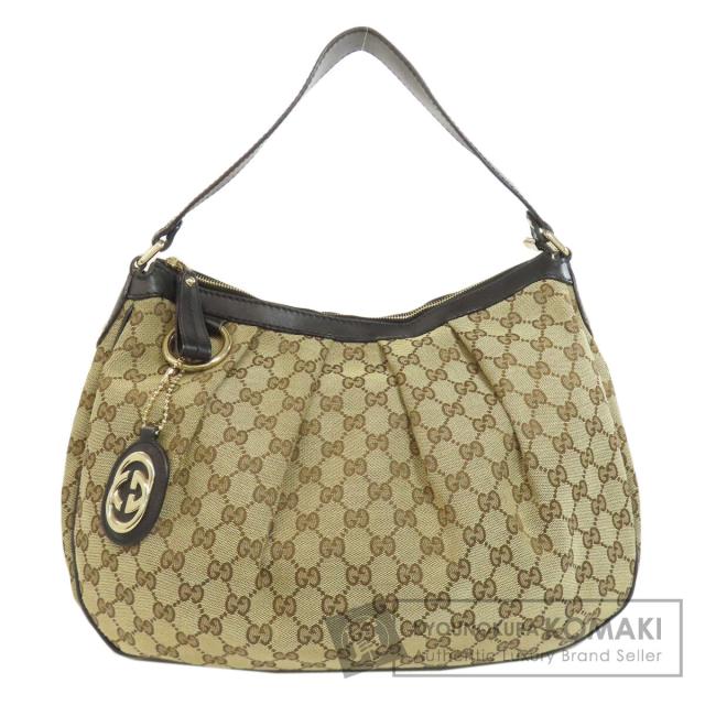 グッチ GUCCI 232955  スーキー  ショルダーバッグ キャンバス レディース  中古