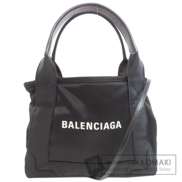 バレンシアガ BALENCIAGA 390346  ネイビーカバスXS  ハンドバッグ ナイロン素材 レディース  中古