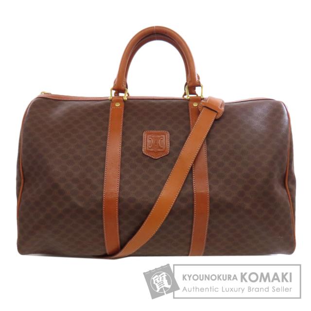 セリーヌ CELINE  マカダム柄  ボストンバッグ PVC レディース  中古