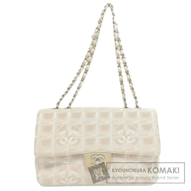 シャネル CHANEL  ニュートラベルライン  ショルダーバッグ キャンバス レディース  中古