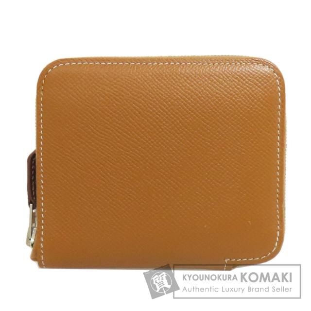 エルメス HERMES  アザップシルクイン コンパクト ゴールド シルバー金具  中古