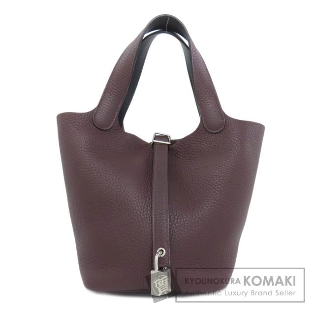 エルメス HERMES  ピコタンロックPM エクラ シルバー金具  ハンドバッグ トリヨン 中古