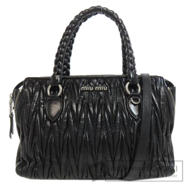 ミュウミュウ MIUMIU  マテラッセ 2WAY  ハンドバッグ カーフ レディース  中古